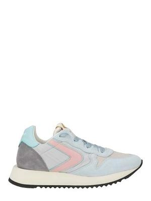 VALSPORT Leather And Textile Blend Low-top Sneakers - Blue