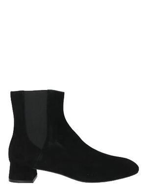 STUART WEITZMAN Suede Chelsea Boots With Block Heel - Black