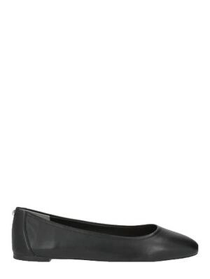 STUART WEITZMAN Leather Ballet Flats - Black