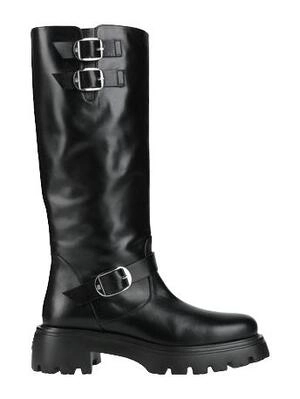 STUART WEITZMAN Leather Buckled Knee-high Boots - Black