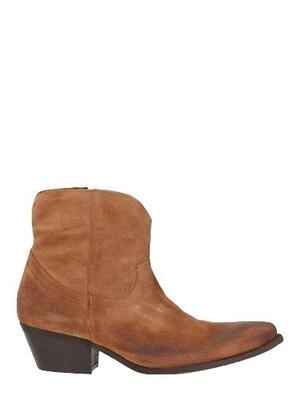 FABRIZIO CHINI Suede Ankle Boots - Brown