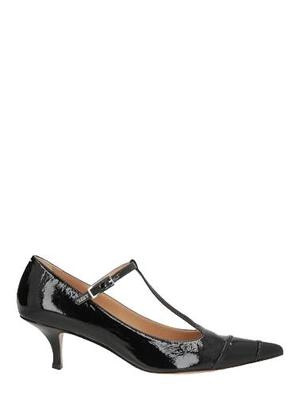 MAISON MARGIELA MAISON MARGIELA Black Patent Leather T-Bar Pumps