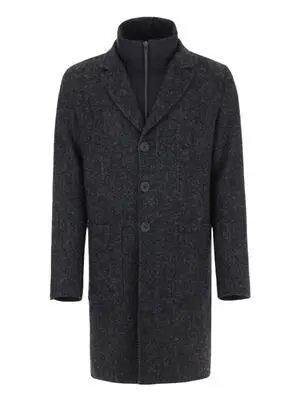 Herno Nottingham Ecoage Layered Coat - Black