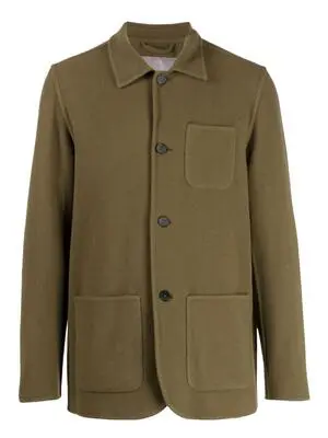 Herno Virgin Wool Blend Cardigan - Green