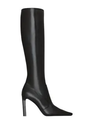 Saint Laurent Francoise Pointed Toe Zip Up Boots - Black