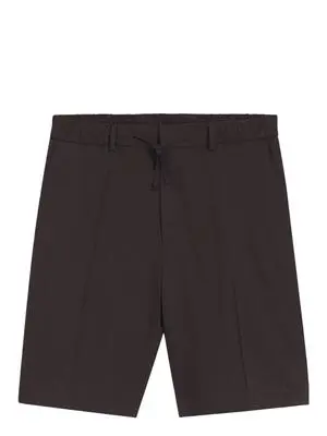 Hugo Boss Drawstring Bermuda Shorts - Dark Brown