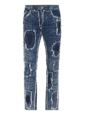 PHILIPP PLEIN Philipp Plein Destroyed Super-Straight Jeans