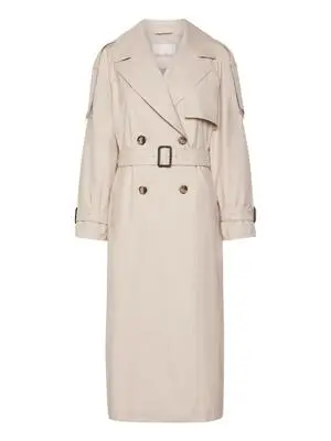 Max Mara Coro Double-breasted Belted Trench Coat - Beige