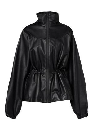 Givenchy Leather Jacket With A Zipper - Black