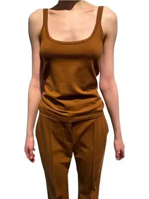 Max Mara Sleeveless Vest - Cuoio