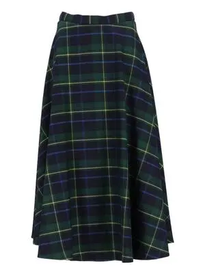 AL DUCA DAOSTA 1902 Tartan Wheel Skirt - Multicolor