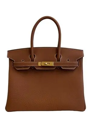Hermès Hermès Birkin 30 Togo Leather Handbag Brown