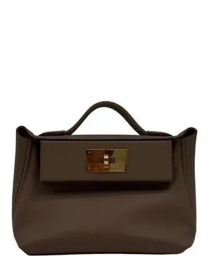 Hermès Hermès 24/24 21 Evercolor/Swift Bag Etoupe