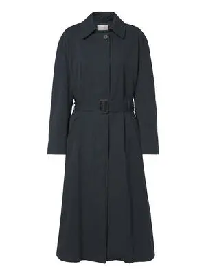 THE ROW Catania Washed Cotton Car Coat - Blue