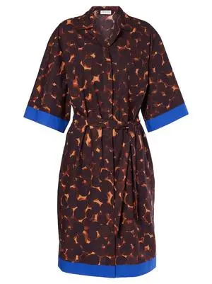 Dries Van Noten Printed Cotton Poplin Shirt Dress - Multicoloured