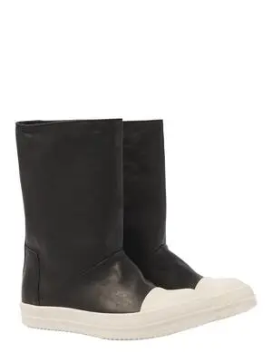 Rick Owens Leather Boots - Black
