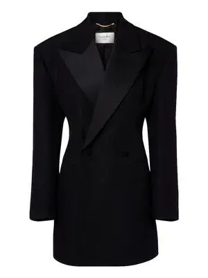 Saint Laurent Wool-blend Blazer - Black