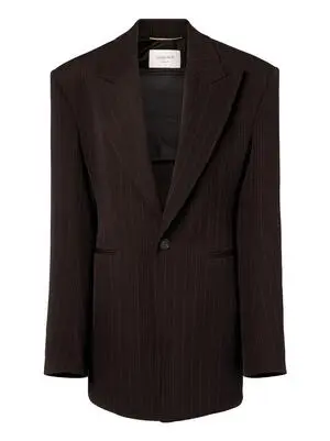 Saint Laurent Wool-blend Blazer - Brown