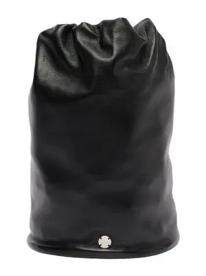 THE ROW Astra Leather Pouch - Black