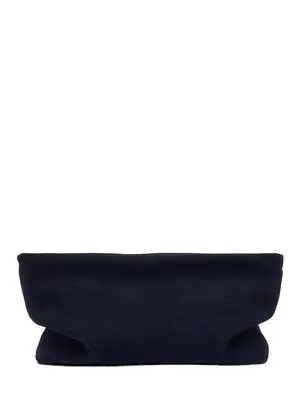 AESTHER EKME Nina Mini Suede Clutch - Blue