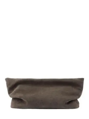 AESTHER EKME Nina Mini Suede Clutch - Grey