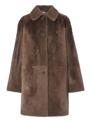 Ralph Lauren Shearling Coat - Brown