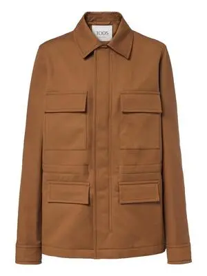 TOD'S Cotton Field Jacket - Brown