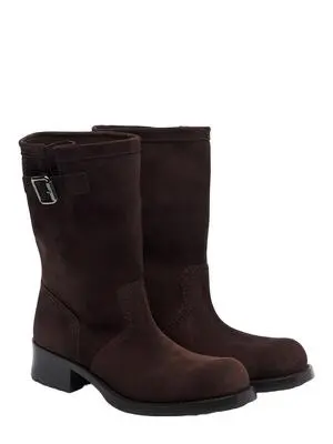 PRADA Prada Suede Biker Boots