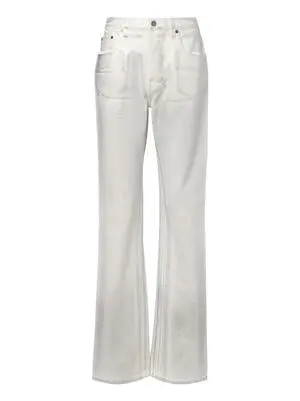 Gucci Low-rise Wide-leg Jeans - White