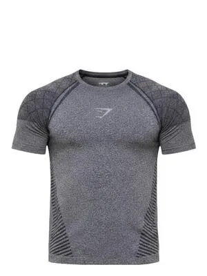 GYMSHARK Devant Seamless Slim Fit T-shirt - Heavy Blue