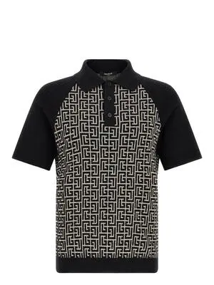 Balmain Pb Monogram Polo - Multicolor