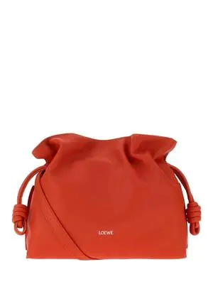 Loewe Nappa Leather Medium Flamenco Clutch - Orange