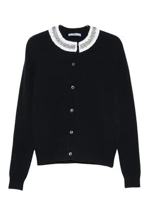 PRADA PRADA Embellished Collar Cardigan