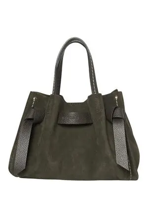 VISONA` Suede Bag - Brown
