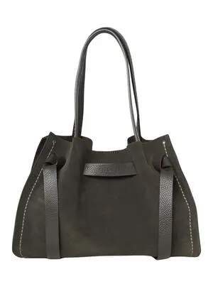 VISONA` Shoulder Bag Suede - Brown