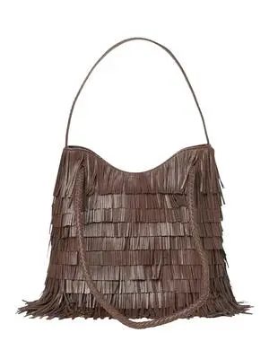 VISONA` Nappa Handbag - Brown
