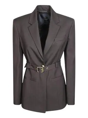 Pinko Vitiano Diagonal Jacket - Brown