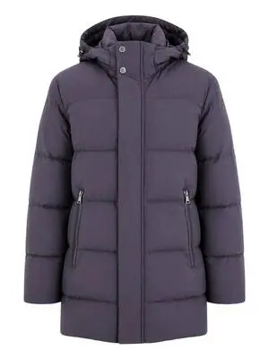 Paul & Shark Down Jacket With Hood - Blue