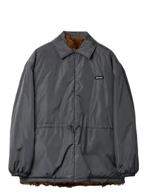 MIU MIU Miu Miu Technical Fabric And Shearling Blouson Jacket
