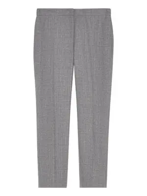 ALEXANDER MCQUEEN MCQUEEN Wool Pinstripe Cigarette Trousers