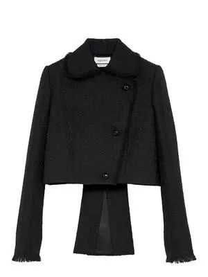 ALEXANDER MCQUEEN MCQUEEN Light Tweed Cropped Jacket