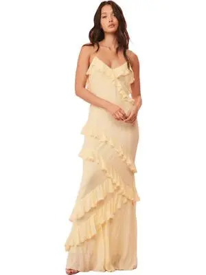 LoveShackFancy Rialto Dress - Citron