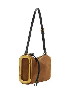 Marc Jacobs Scene Small Shoulder Bag In Suede Copper
