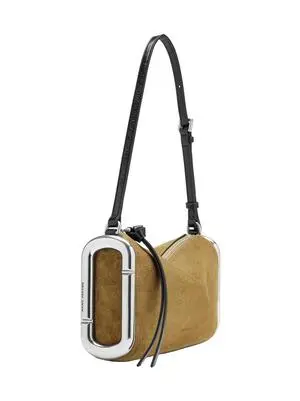 Marc Jacobs Scene Small Shoulder Bag In Suede Hazelnut