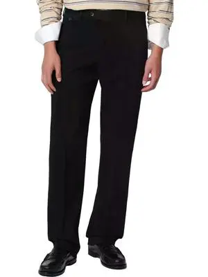 PT TORINO Straight-leg Cotton Trousers - Black
