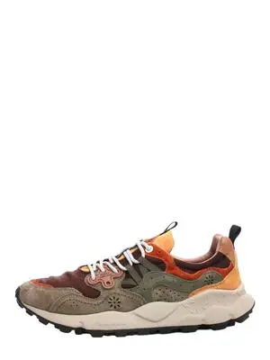 FLOWER MOUNTAIN Panelled Sneakers - Brown