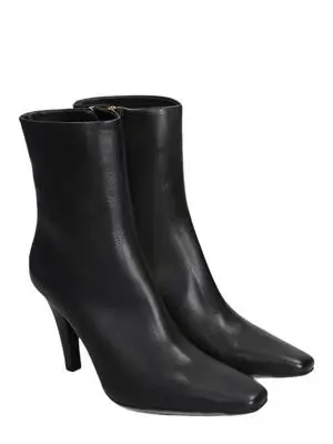 THE SELLER Square-Toe Ankle Boots With Stiletto Heel And Gold-Tone Hardware