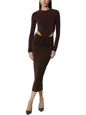 ANDAMANE Heloise Cut-out Midi Dress