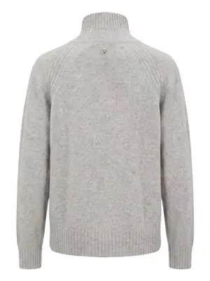 DONDUP Wool Sweater With High Neck And Raglan Sleeves - Grey