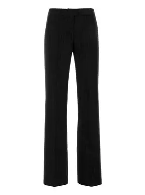 Andamane Gladys Pinstriped Trousers - Black